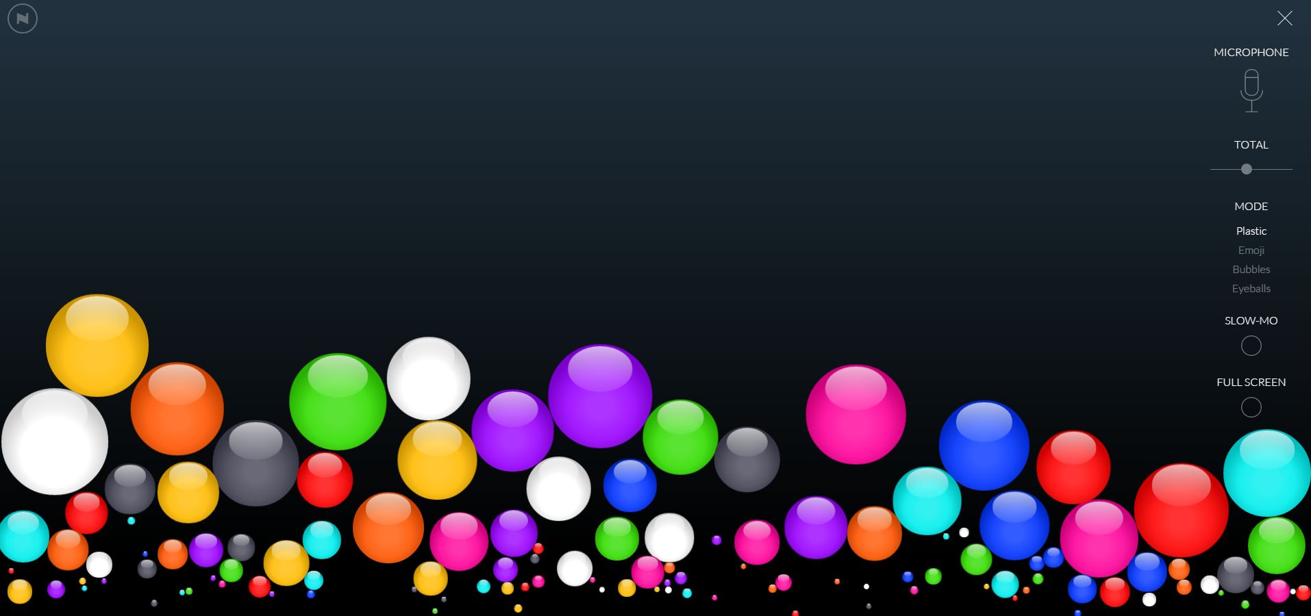 Outil interactif pour gérer le bruit - Les bouncy balls - La classe d'Amy