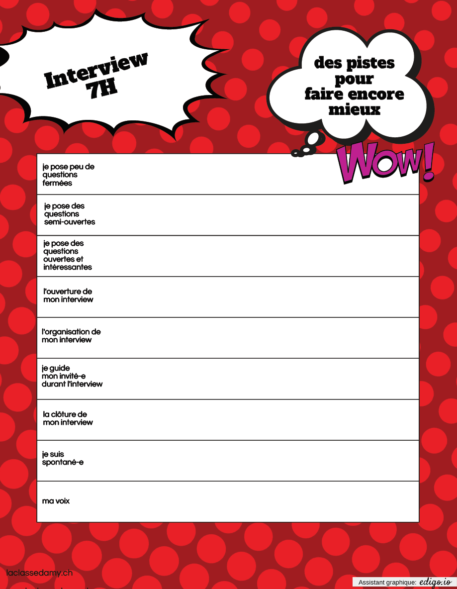 interview1 - La classe d'Amy